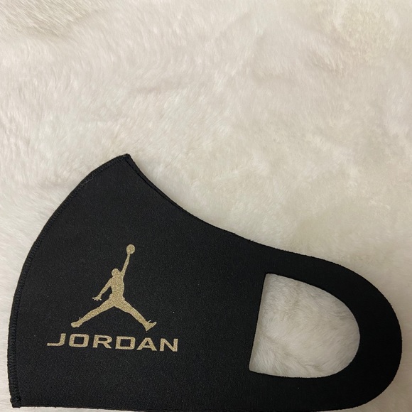 Jordan | Accessories | Left Jordan Jumpman Gold And Black Face Mask ...